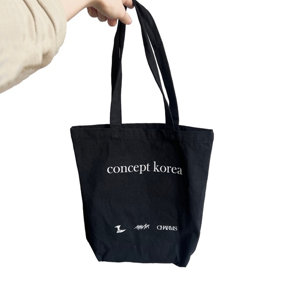 concept korea | Bags | Concept Korea Black Canvas Tote Bag | Poshmark